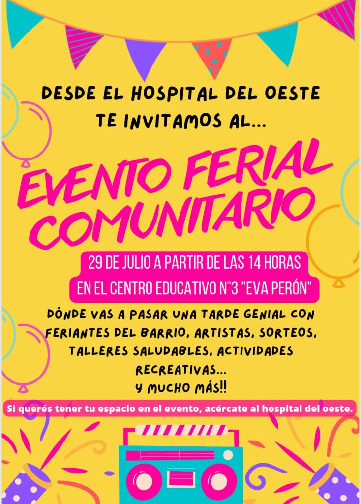 Evento Ferial Comunitario para la prevención y promoción de la salud ...